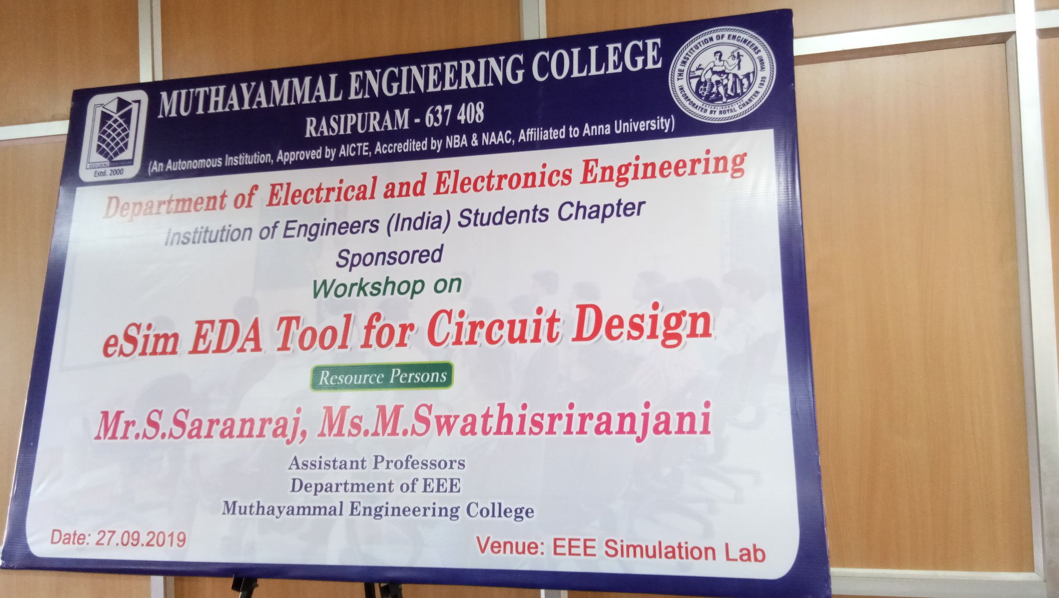 Workshop on eSim EDA tool for circuit design