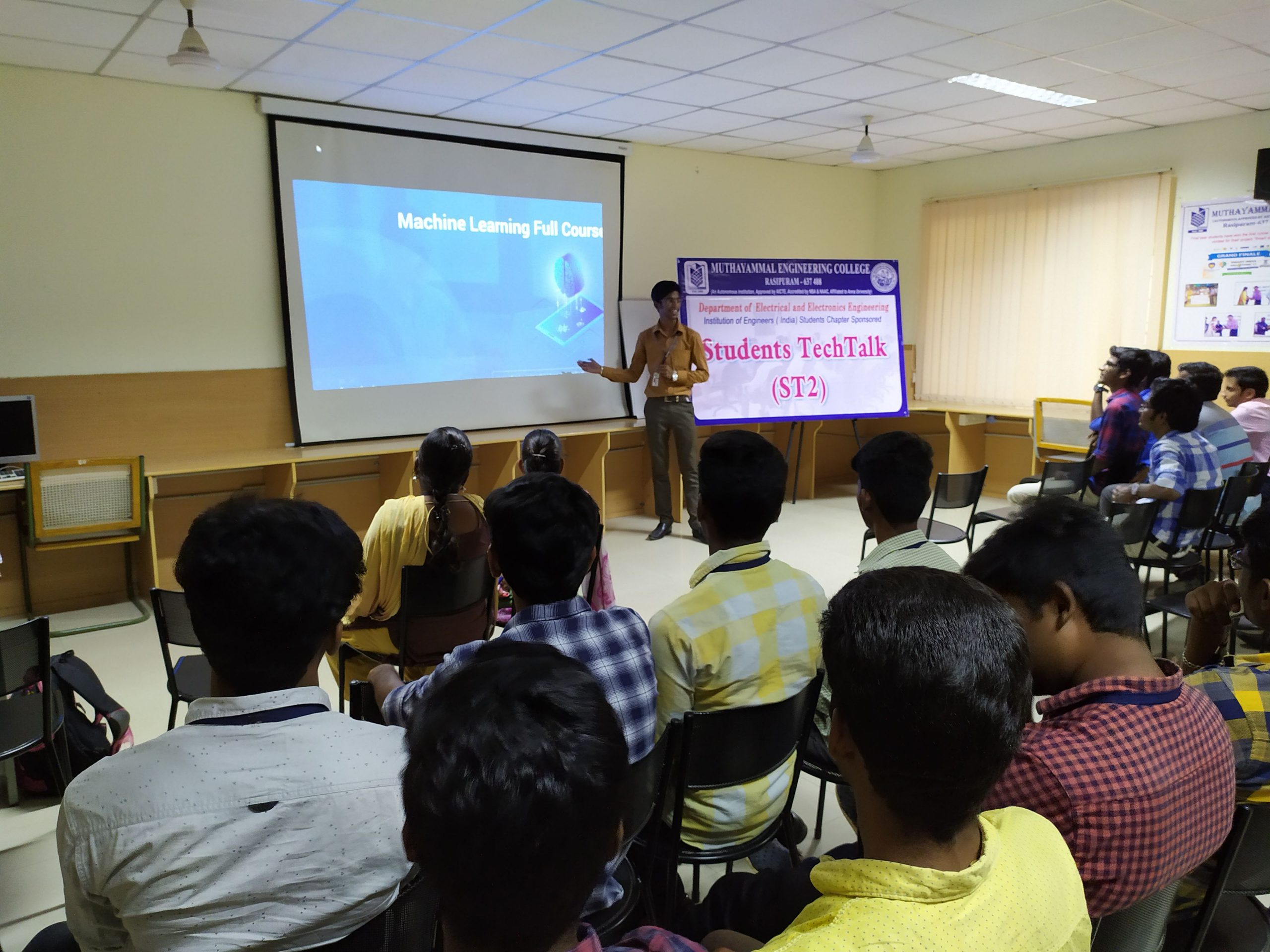 Students Techtalk on Application of Machine Learning in Electrical ...